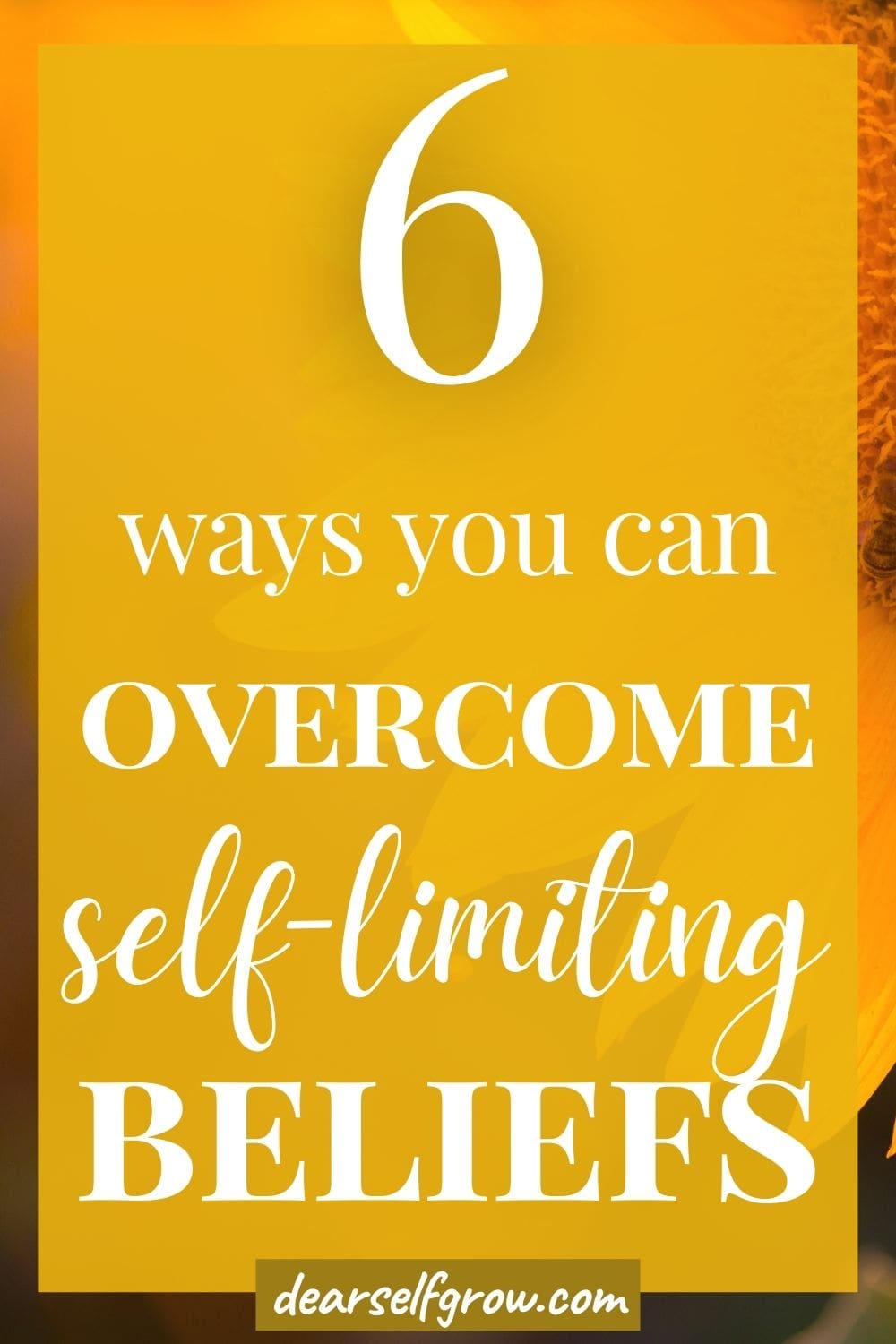 Self-limiting beliefs: How to Overcome them. - Dear Self, Grow.
